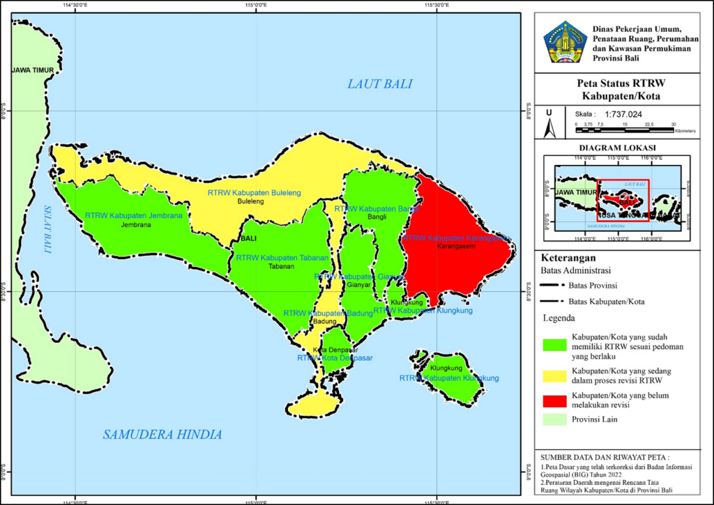 Status RTRW dan RDTR di Provinsi Bali – Sistem Informasi Wilayah dan ...